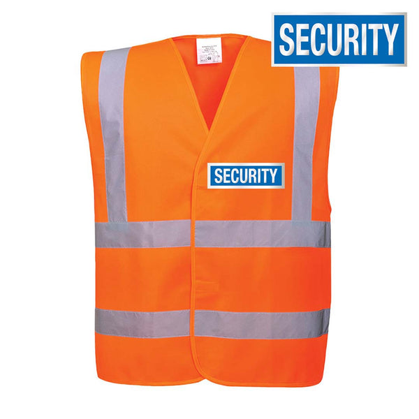 Hi-Vis Velcro Security Vest - Peter Drew | Clothes That Work